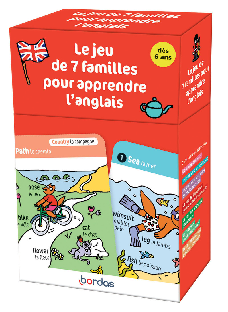Le jeu de 7 familles pour apprendre l'anglais * Livre parascolaire ...