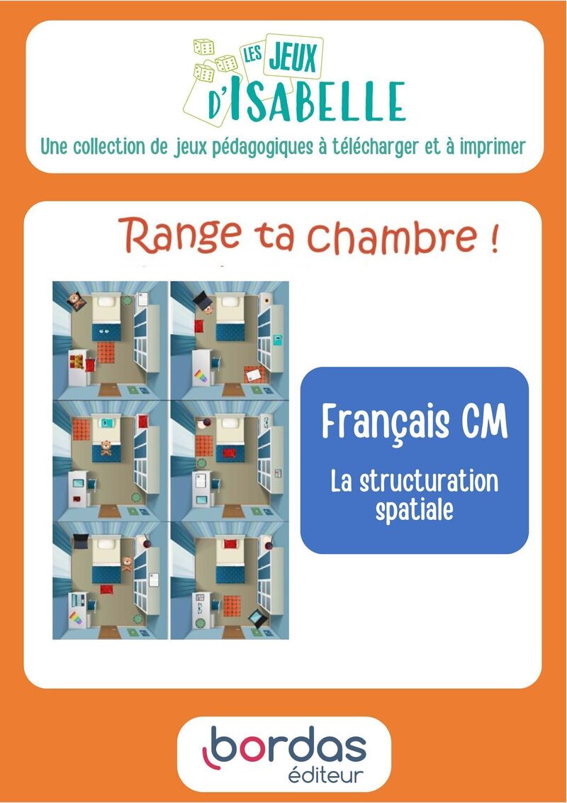 Range ta chambre - CM - Les jeux d'Isabelle * Jeu pédagogique (Ed. 2024 ...
