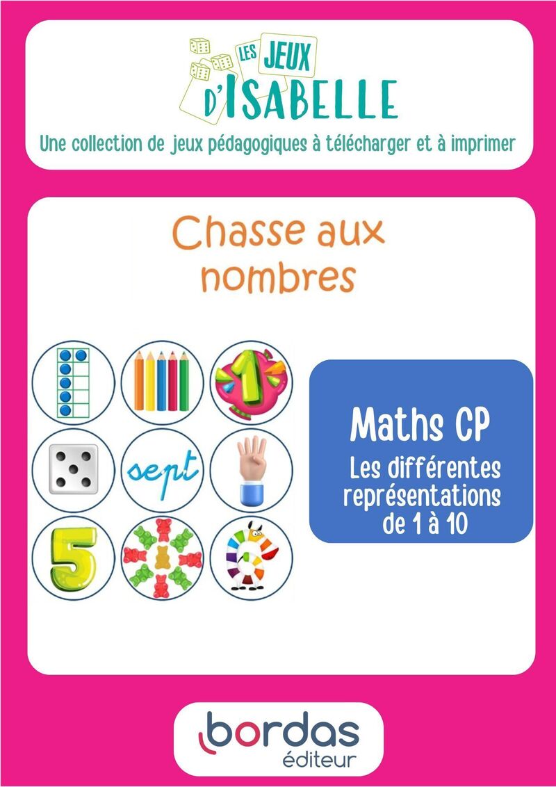 Chasse aux nombres CP - Les jeux d'Isabelle * Jeu pédagogique (Ed. 2024 ...