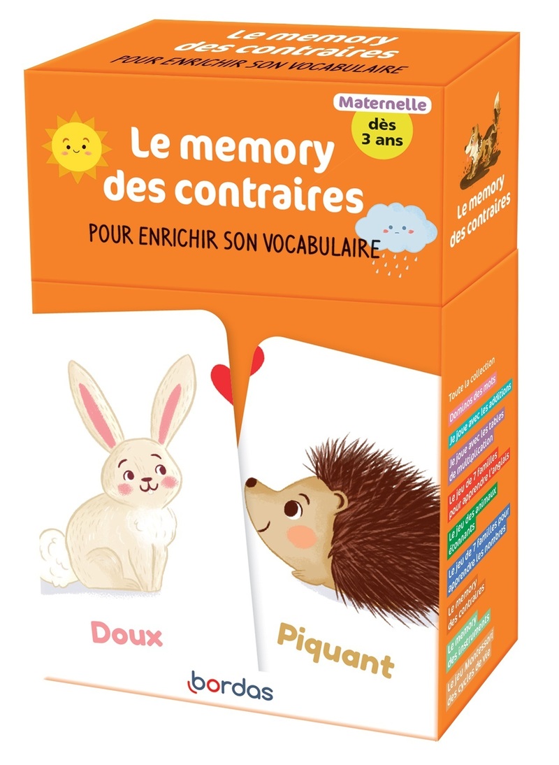 Le memory des contraires - pour enrichir son vocabulaire en jouant avec ...
