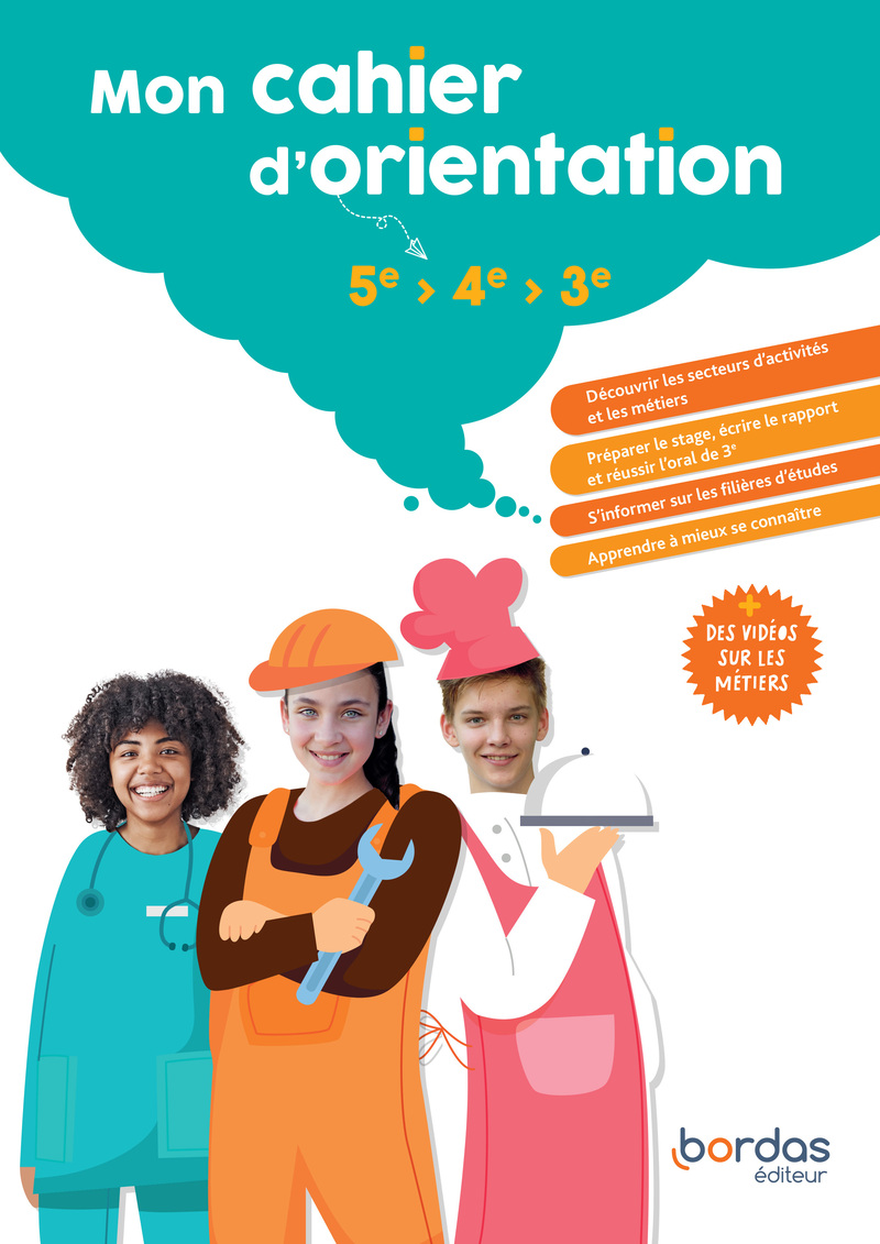 Mon cahier d'orientation * Cahier de l'élève (Ed. 2023) | Bordas éditeur