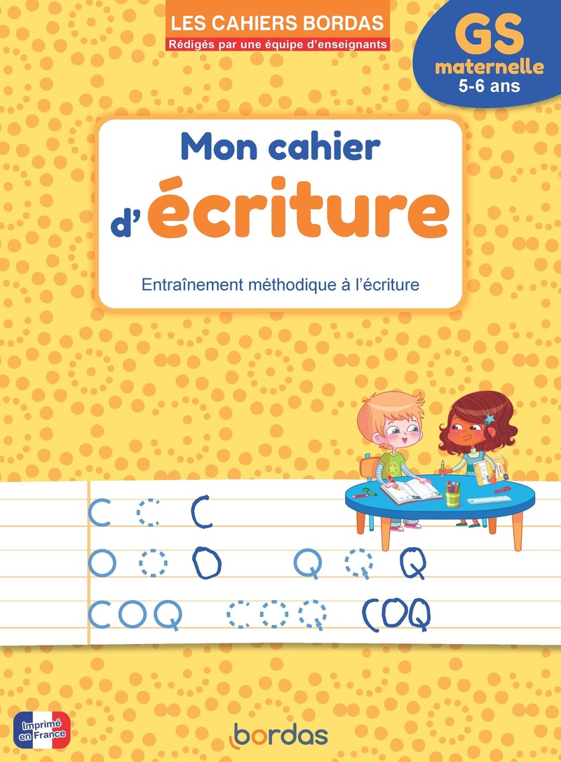 Mon cahier d'écriture GS (Grande Section de maternelle - 5/6 ans) - Les ...