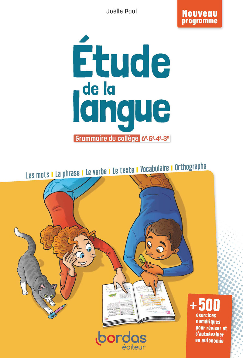 Etude de la langue collège * Manuel de l'élève (Ed. 2026) | Bordas éditeur