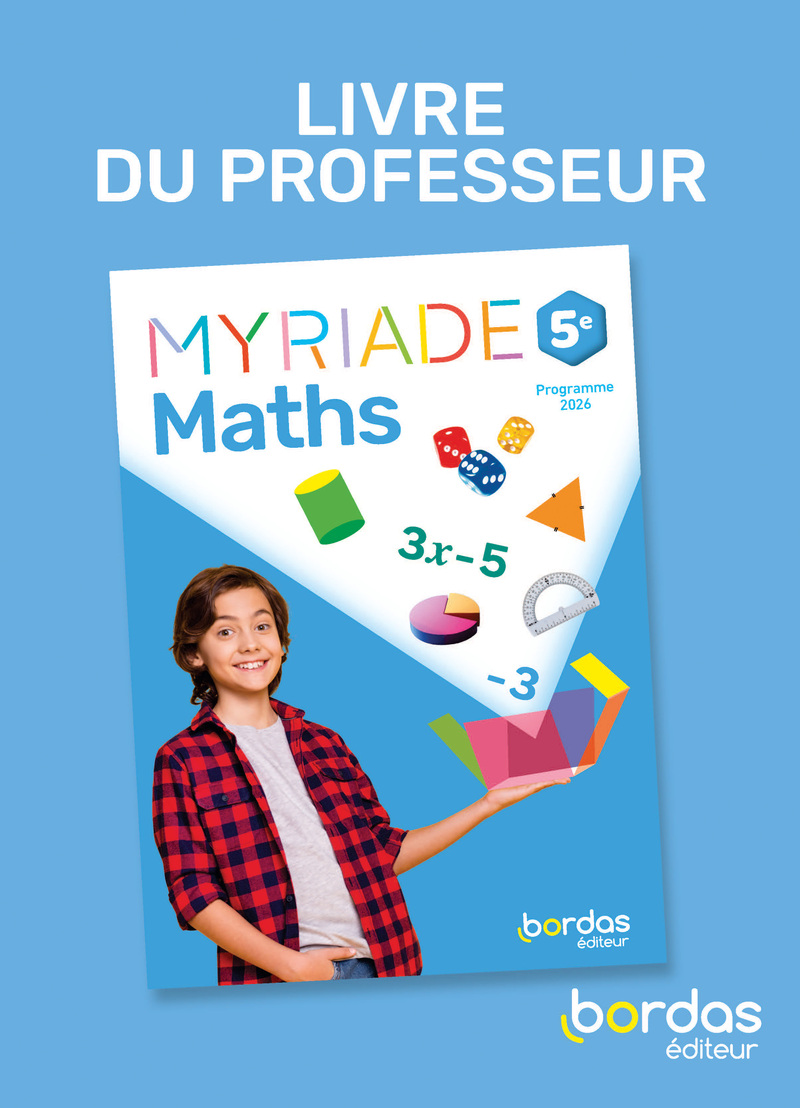 Myriade 5e * Livre du professeur (Ed. 2026) | Bordas éditeur