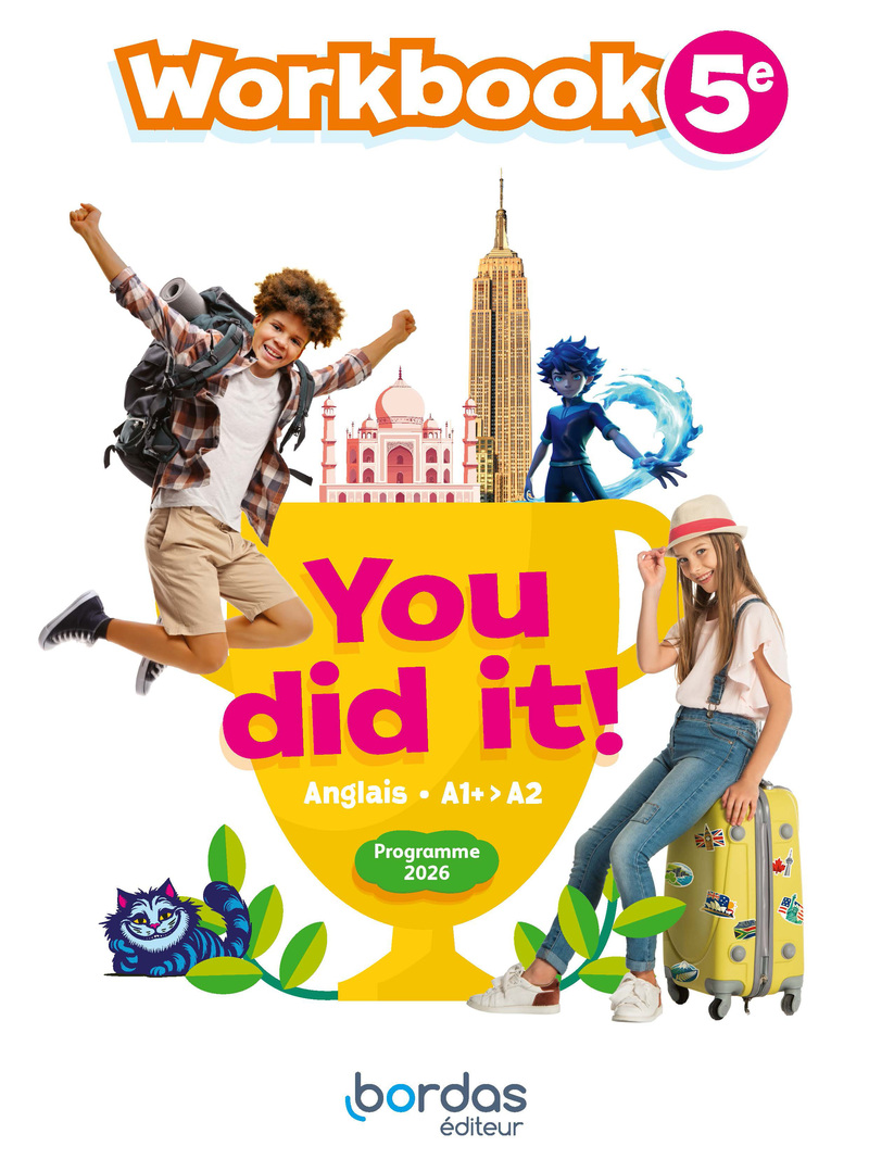 You did it! 5e * Cahier de l'élève (Ed. 2026) | Bordas éditeur